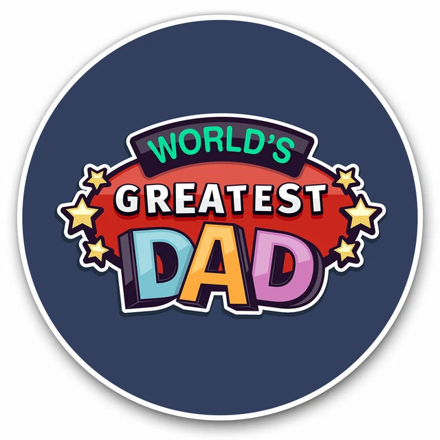 Kira Sticker With World'S Greatest Dad Father'S Day Cool Gift ...