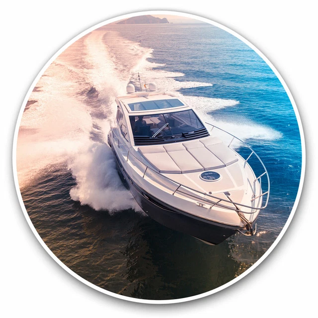 Kira Sticker With Yacht Sailing Speed Power Boat Cool Gift Decorative ...