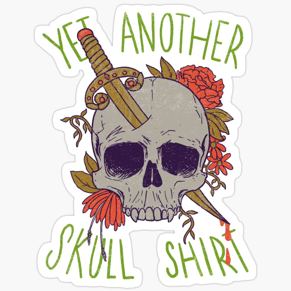 Kira Sticker - Yet Another Skull Shirt Sticker - Single, Trio, Or Squad ...