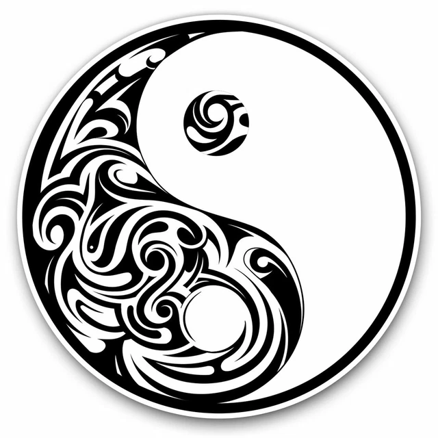 Kira Sticker With Yin And Yang China Chinese Symbol Cool Gift ...