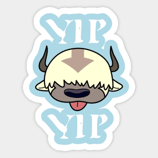 Kira Sticker With Yip Yip Appa Avatar The Last Airbender Decorative Laptop, Phone Stickers ...