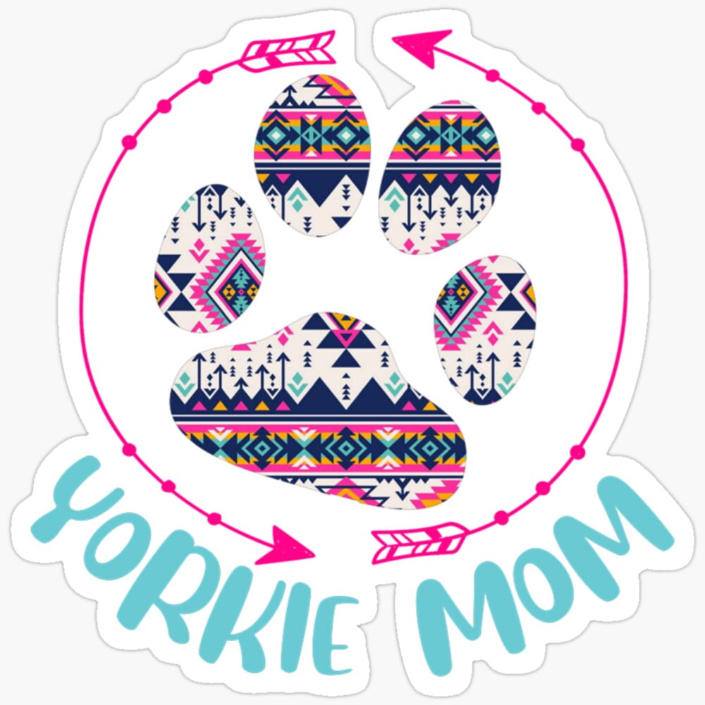 Kira Sticker - Yorkie Mom Cute Yorkshire Terrier Dog Owner Lover Gift ...
