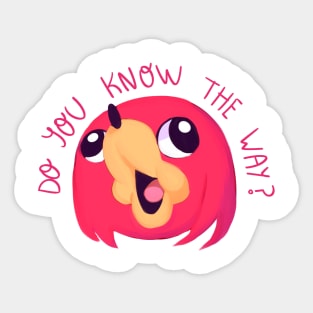 Kira Sticker With Do You Know The Way Sticker & Sonic, Knucles, Kawaii ...