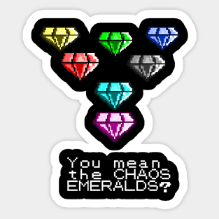 Kira Sticker With You Mean The Chaos Emeralds? Sticker & Chaos, Emerald ...
