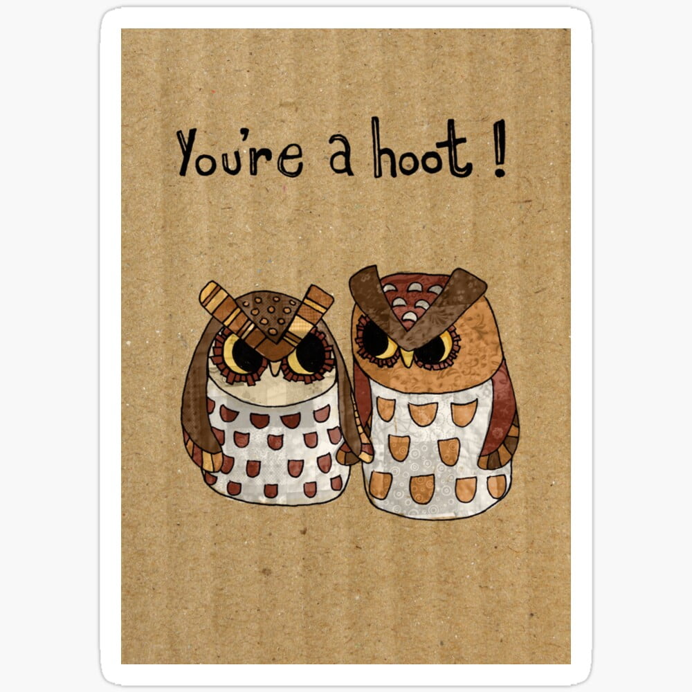 Kira Sticker - You'Re A Hoot - Phone Stickers, Waterproof Decals Water ...