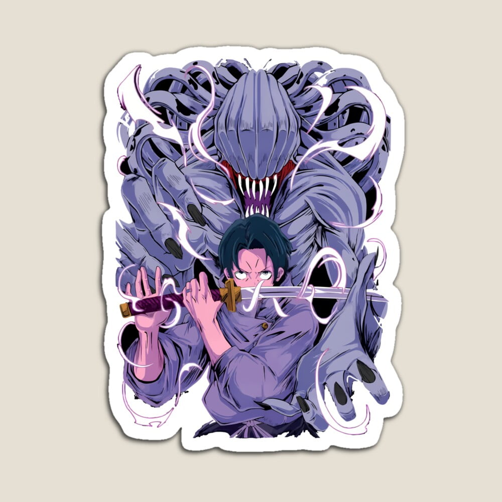 Kira Sticker With Yuta Okkotsu & Rika Jujutzu K@Isen Fan Art Â€“ Cursed ...