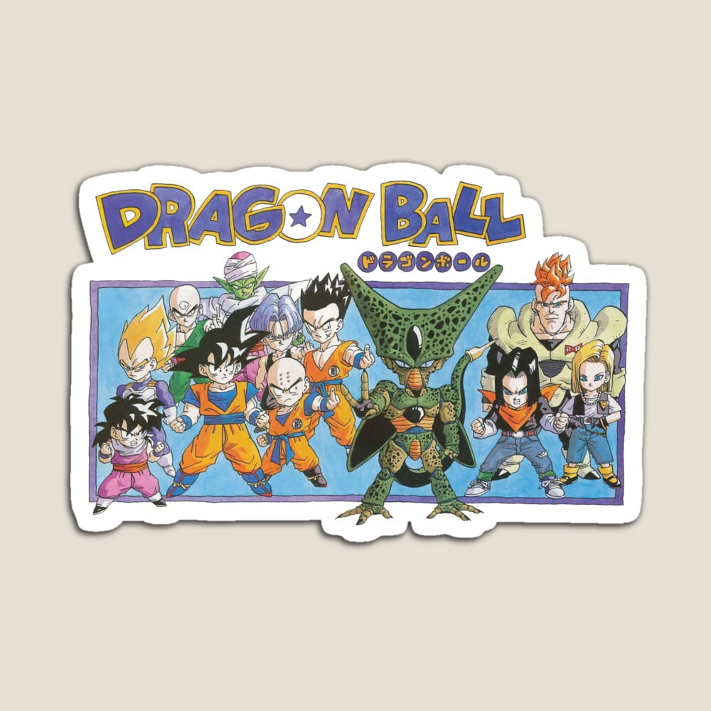 Kira Sticker With Z Fighters Vs The Androids Art Book Drawing ...