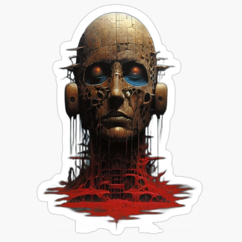 Kira Sticker - Zdzislaw Beksinski Gift For You - Phone Stickers, Waterproof Decals Water Bottles ...