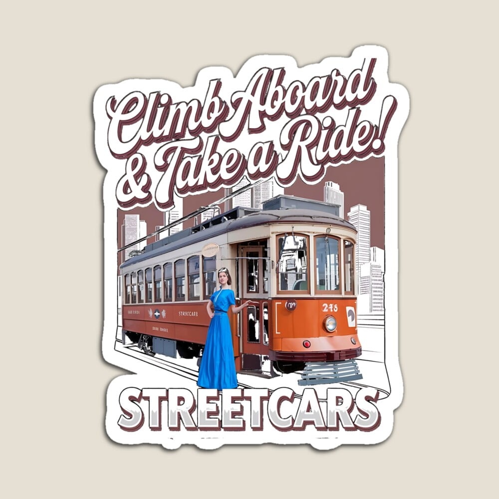 Kira - Streetcars - Cable Tram - Climb Aboard Sticker - 6111 Hot ...