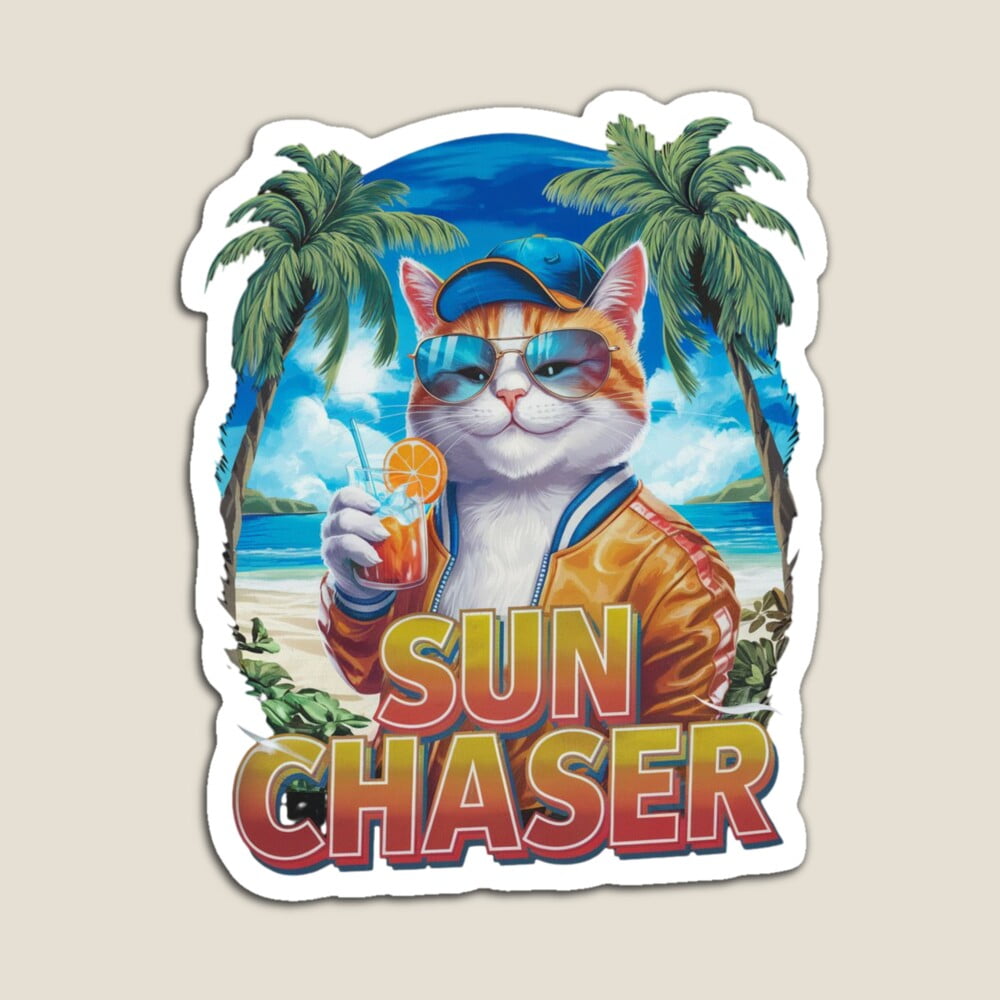 Kira - Sun Chaser - Sunset Seeker - Sunny Mood Sticker - 1392 Hot ...
