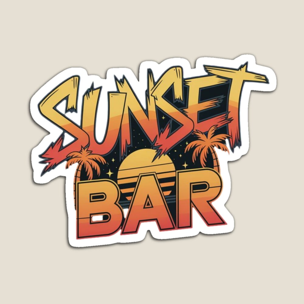 Kira - Sunset Bar Sticker - 1738 Hot Trending Vinyl Stickers - Walmart.com
