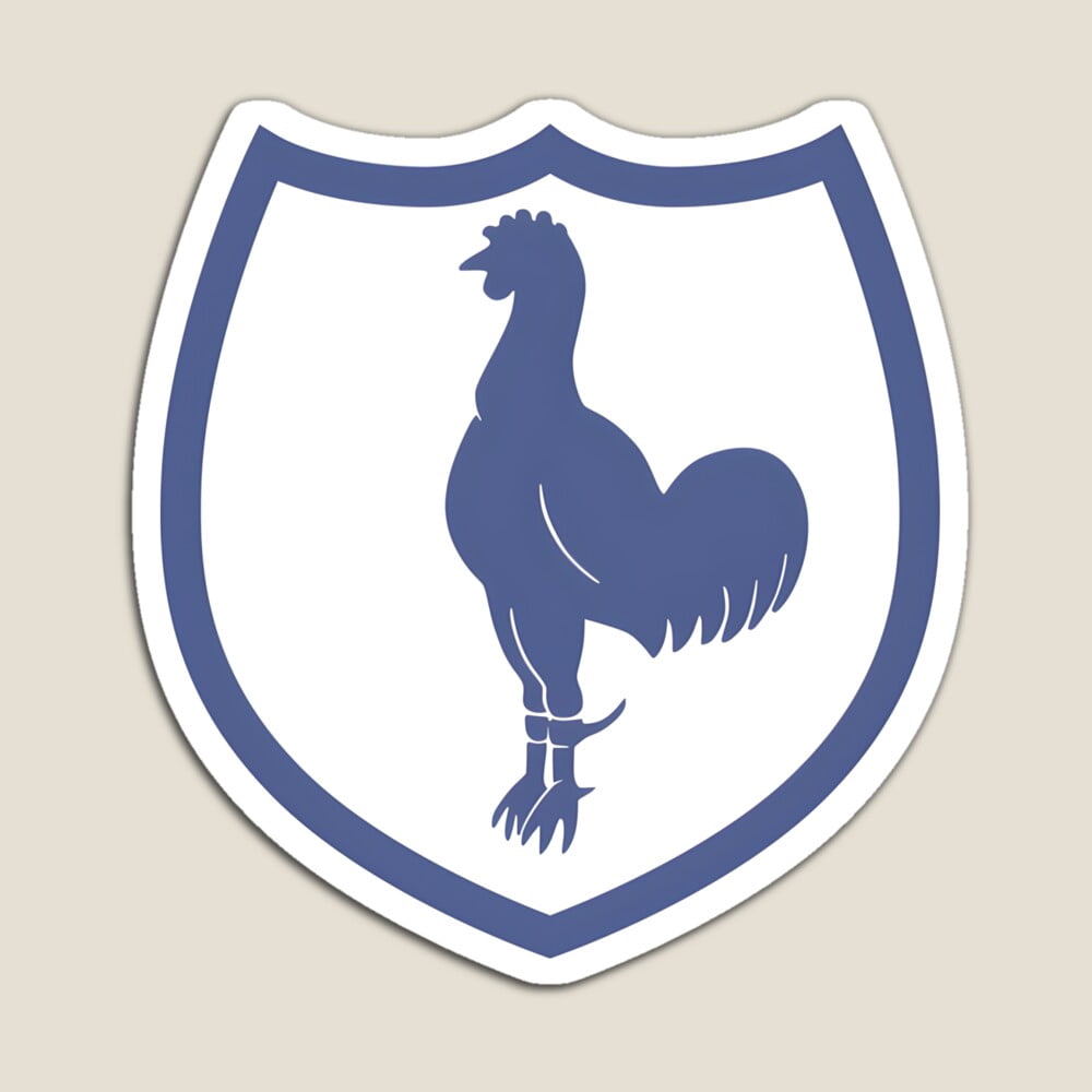 Kira - Tall Chicken On Shield Sticker - Walmart.com