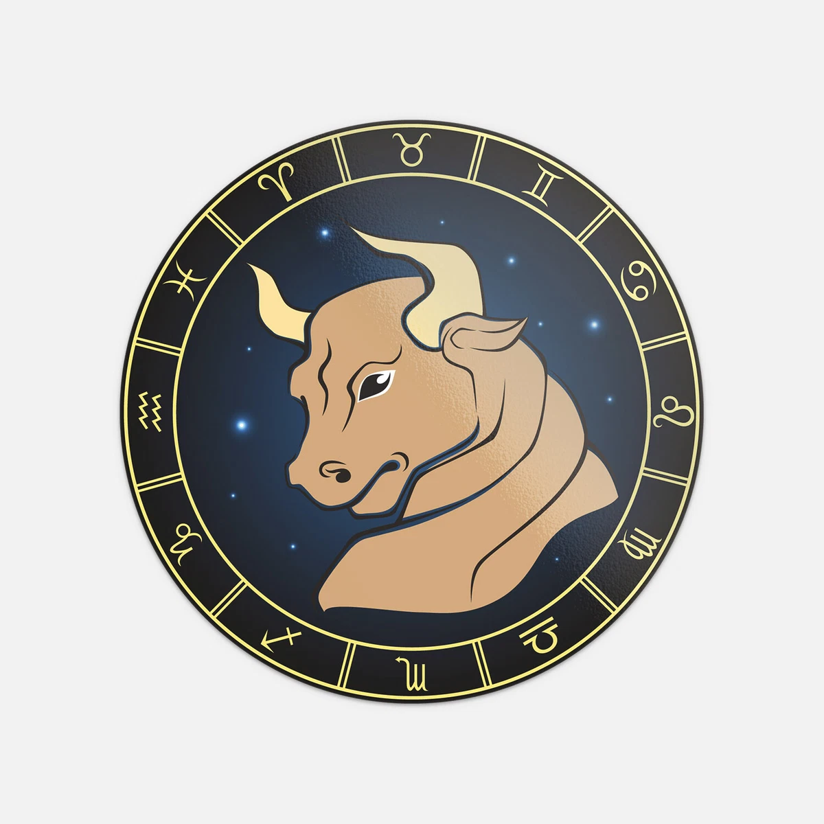 Kira Taurus Sign Of The Zodiac Vinyl Sticker Decal Waterproof Sticker ...