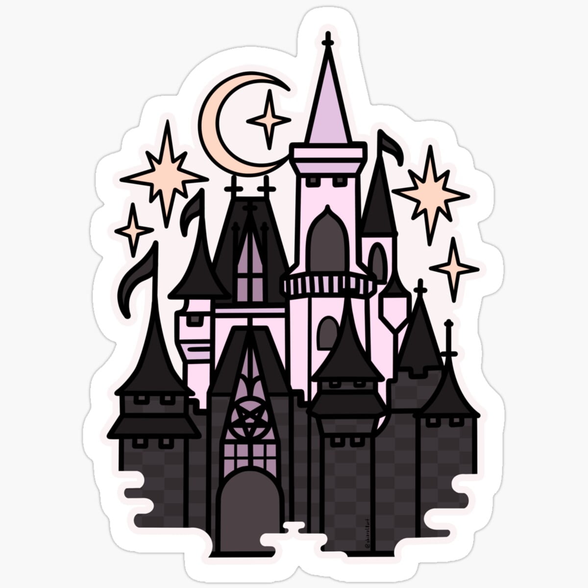 Kira The Magical Goth Castle pt.2 Sticker Waterproof Sticker for Water ...