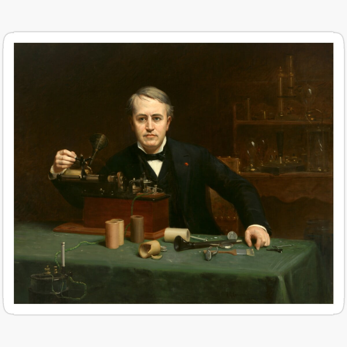 Kira Thomas Edison, 1890 Sticker Waterproof Sticker for Water Bottles ...