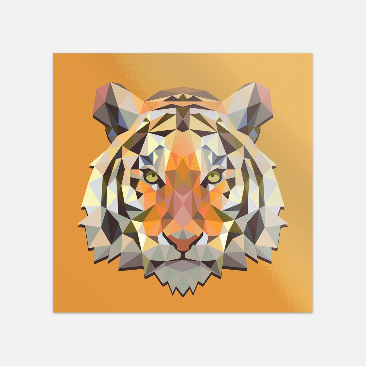 Kira Tiger Head Animal Triangulated Vinyl Sticker Decal Waterproof ...