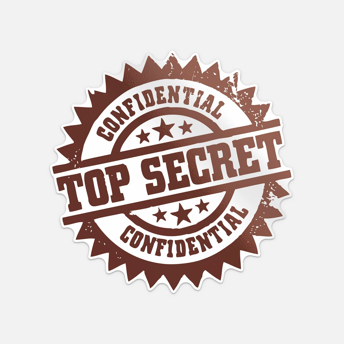 Kira Top Secret Confidential Grunge Stamp Vinyl Sticker Decal ...