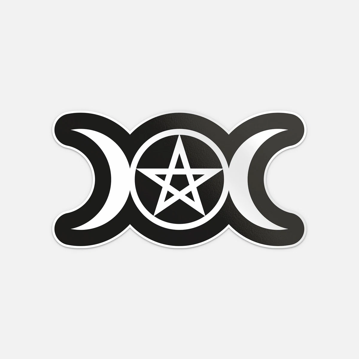 Kira Triple Moon Goddess Pentacle Symbol Wicca Vinyl Vinyl Sticker ...