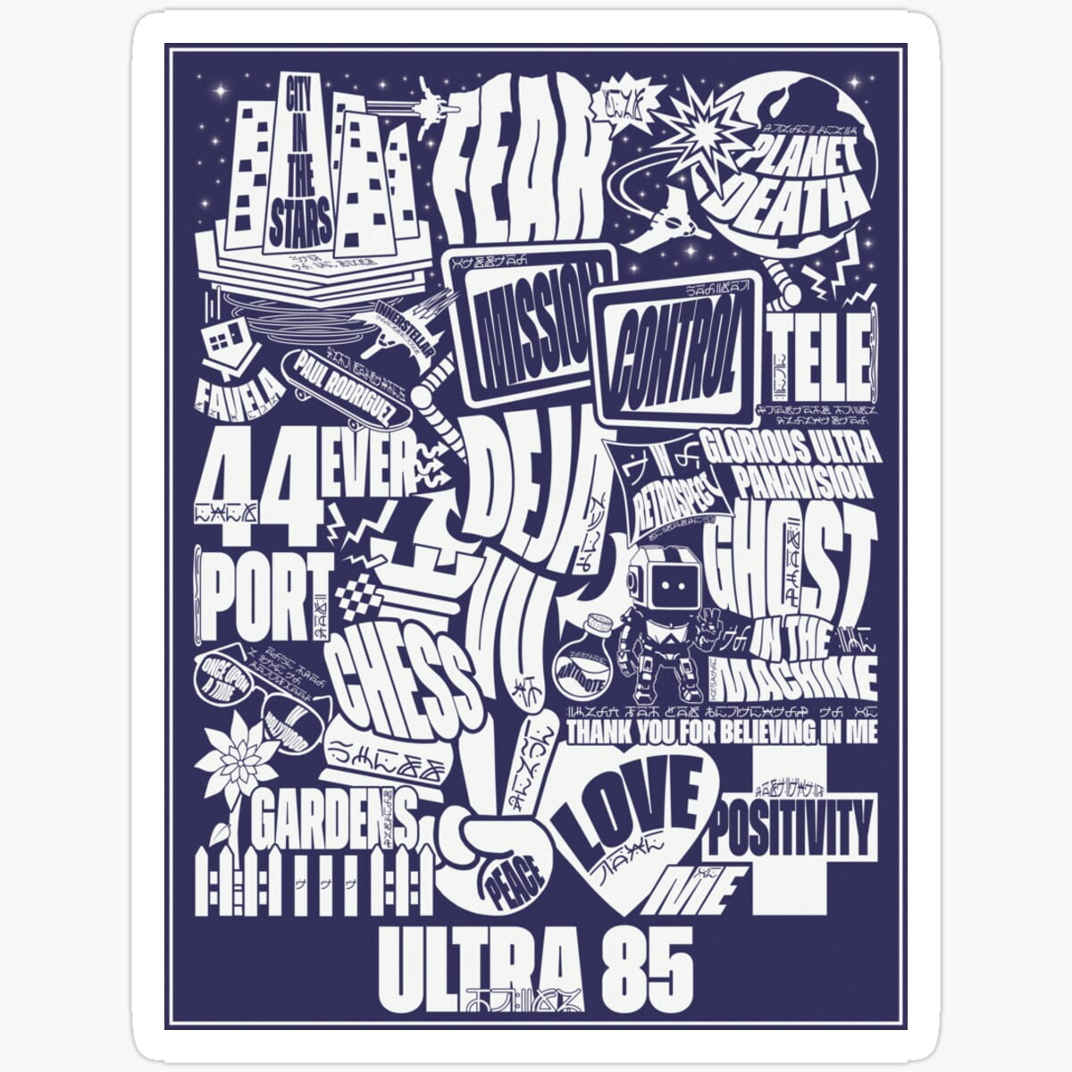Kira Ultra 85 Poster (Tracklist) - Logic Sticker Waterproof Sticker for ...