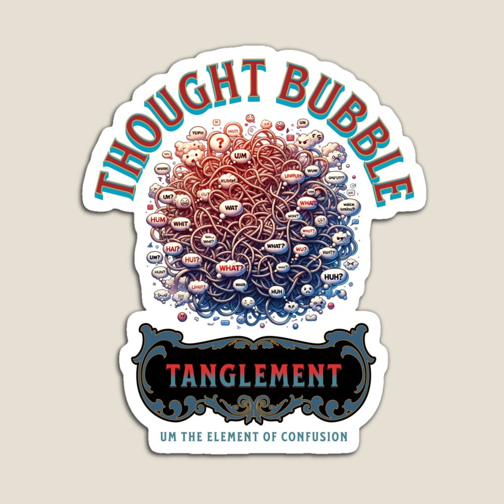 Kira - Um The Element Of Confusion - Thought Bubble Tanglement Sticker ...