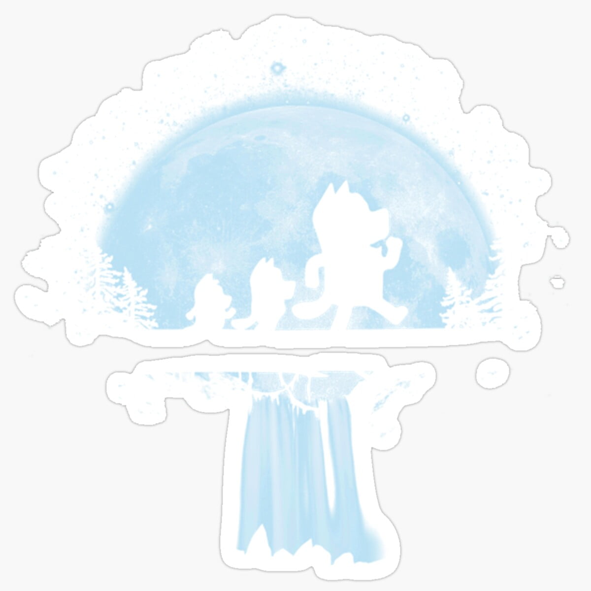 Kira Under The Moonlight - Sticker Waterproof Sticker for Water Bottles ...