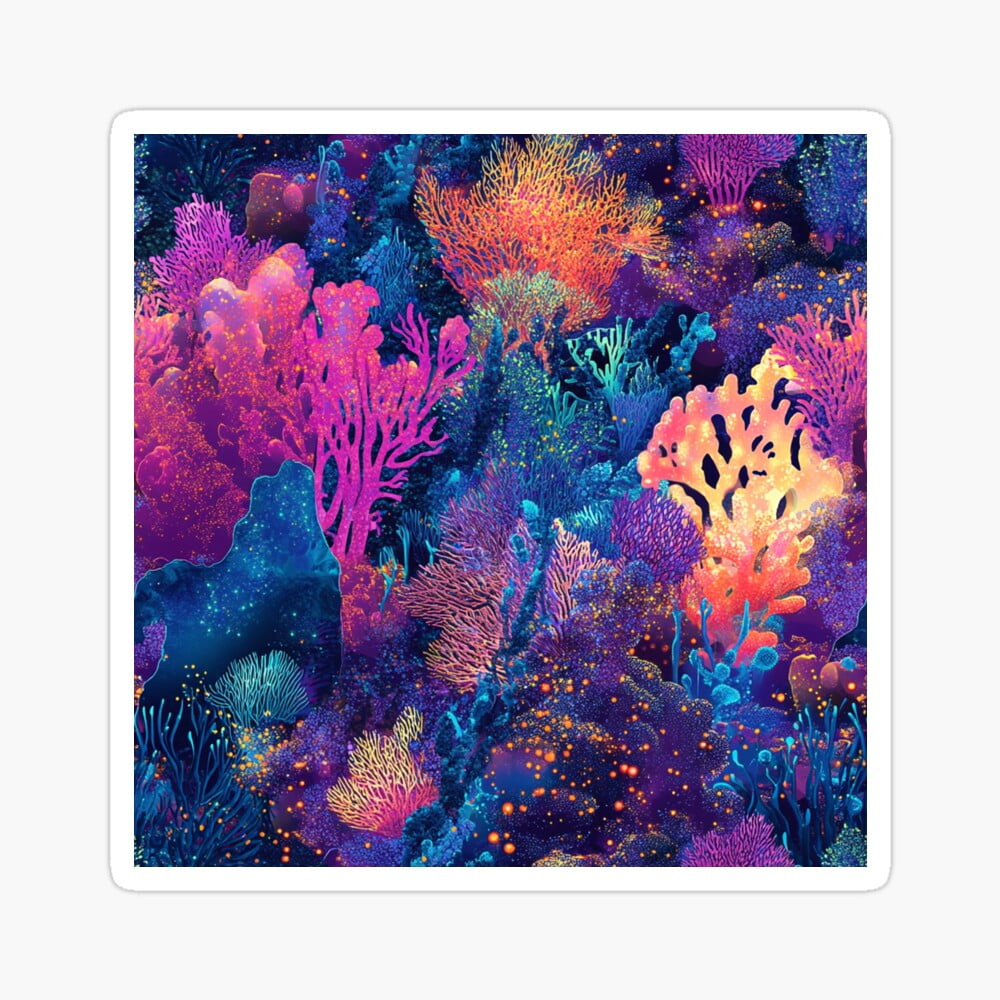 Kira Underwater Coral Sticker - Kir 1866 Decorative Laptop, Phone ...
