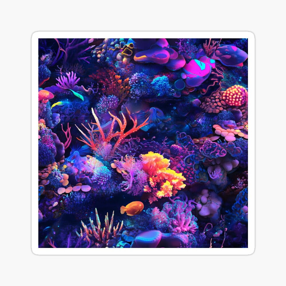 Kira Underwater Coral Sticker - Kir 1880 Decorative Laptop, Phone ...