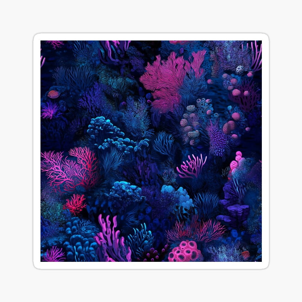 Kira Underwater Coral Sticker - Kir 1886 Decorative Laptop, Phone ...