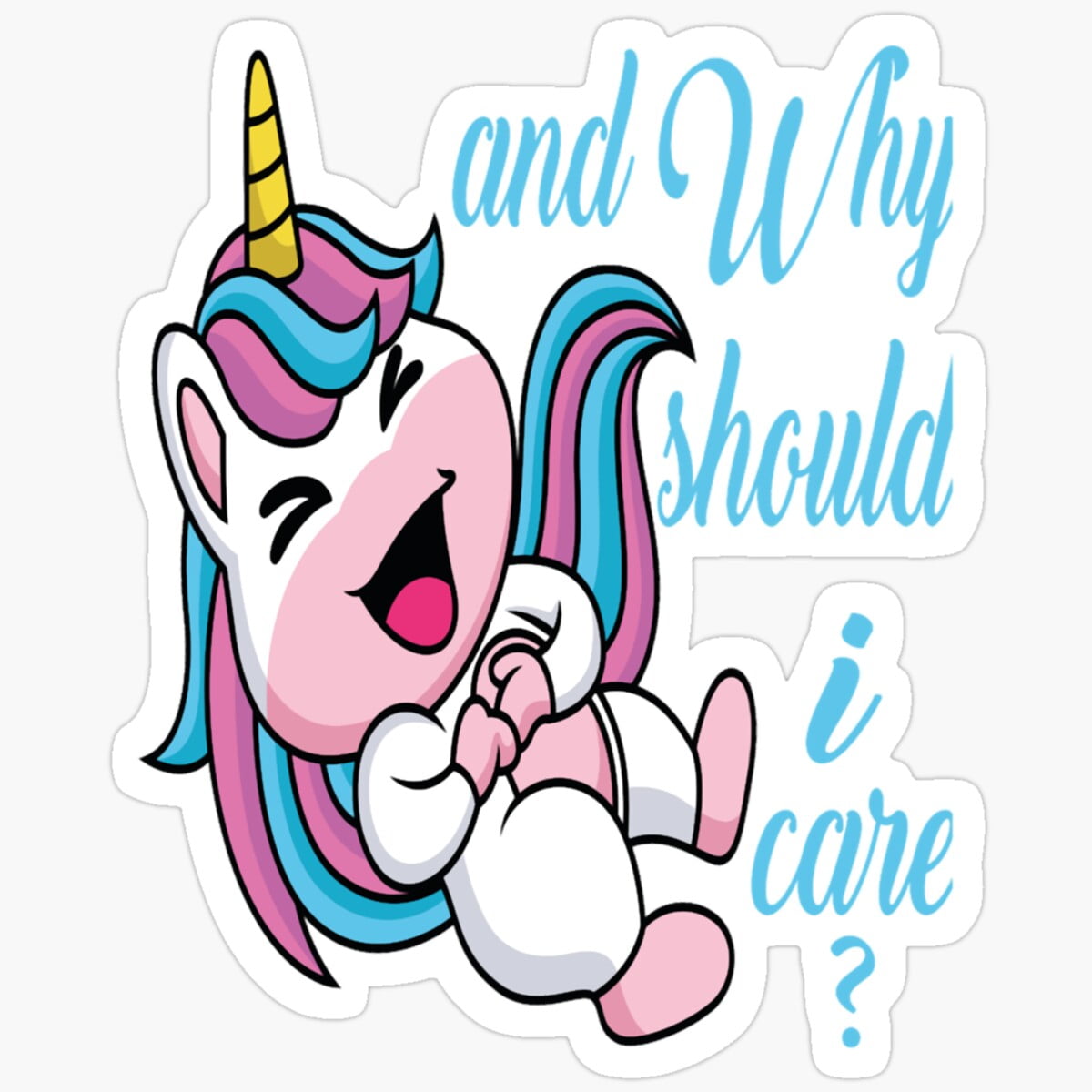 Kira Unicorse Sticker Waterproof Sticker for Water Bottles, Laptops ...