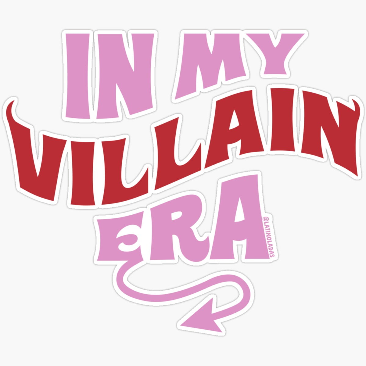 Kira In My Villain Era / Bookish Hot Pink Red Sassy Devil Horns and ...