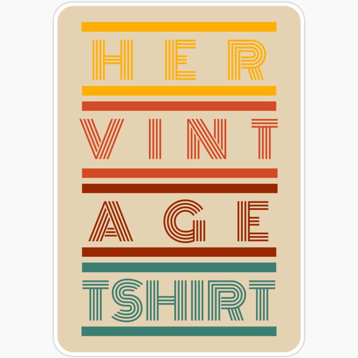 Kira Her Vintage T-shirt - Becky so hot - Fletcher Sticker Decorative ...