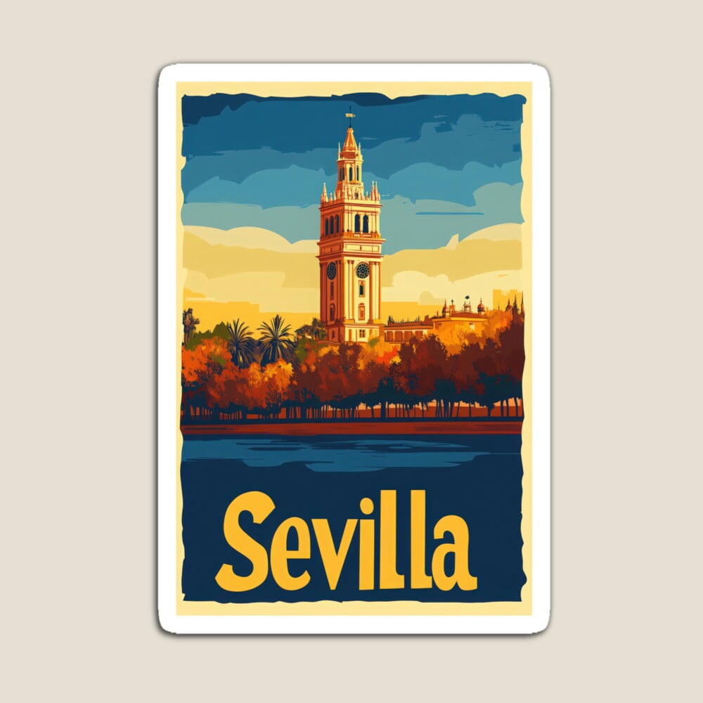 Kira - This Vintage Travel Poster Captures The Essence Of Sevilla ...