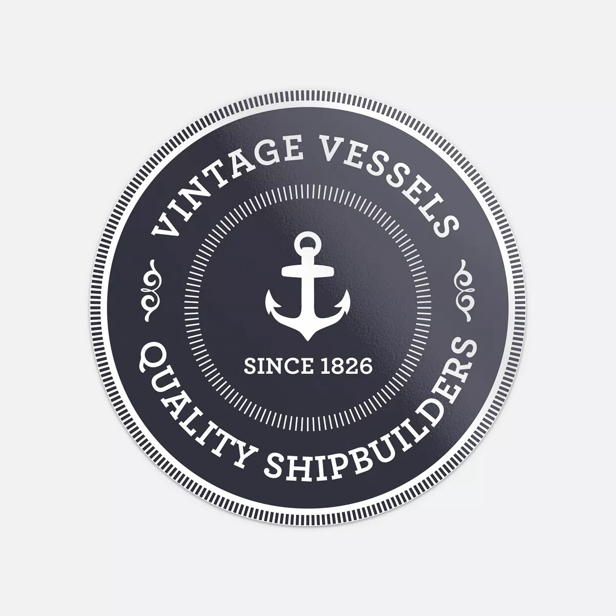 Kira Vintage Vessels Anchor Shipbuilders Travel Stamp Vinyl Sticker ...