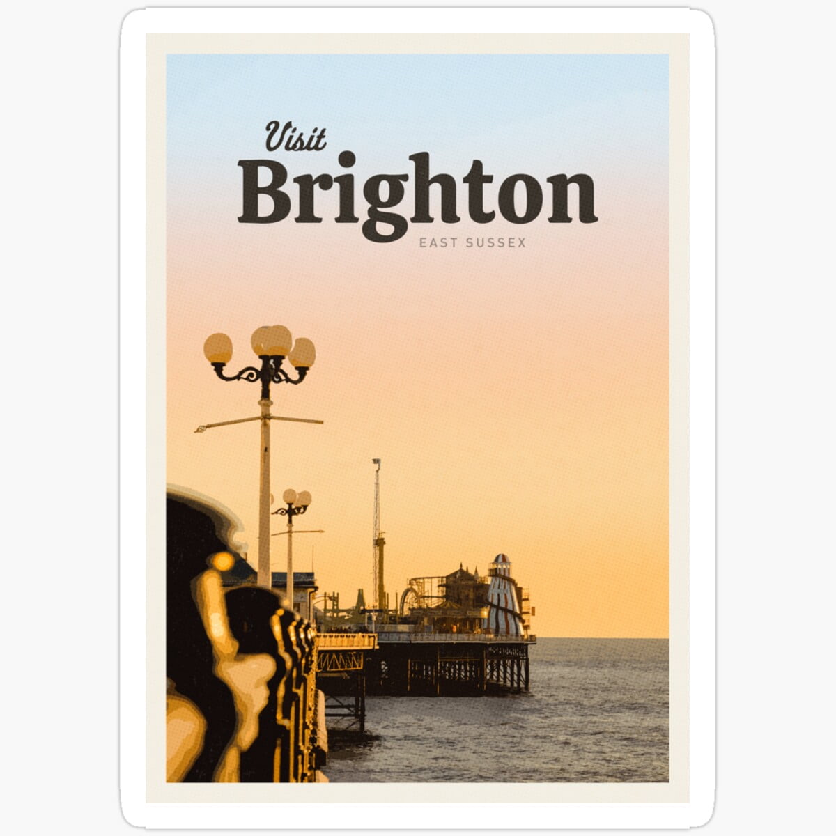 Kira Visit Brighton Sticker Waterproof Sticker for Water Bottles ...