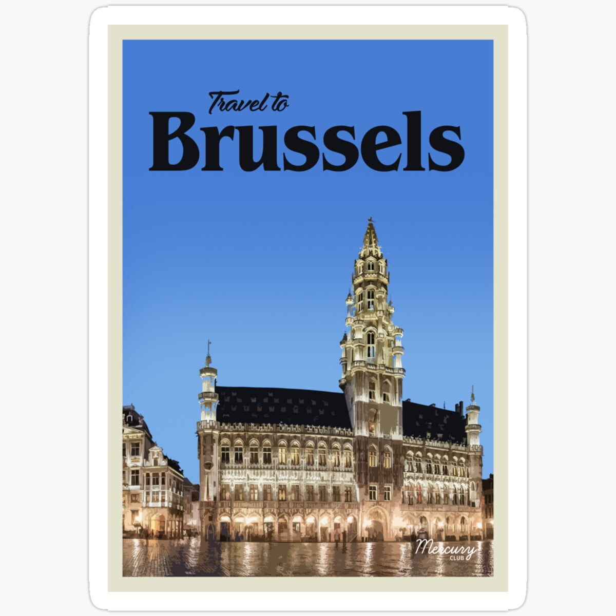Kira Visit Brussels Sticker Waterproof Sticker for Water Bottles ...