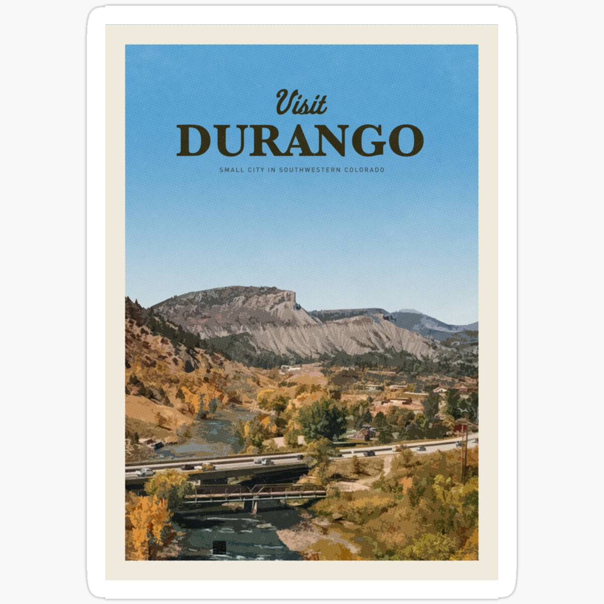 Kira Visit Durango Sticker Waterproof Sticker for Water Bottles ...