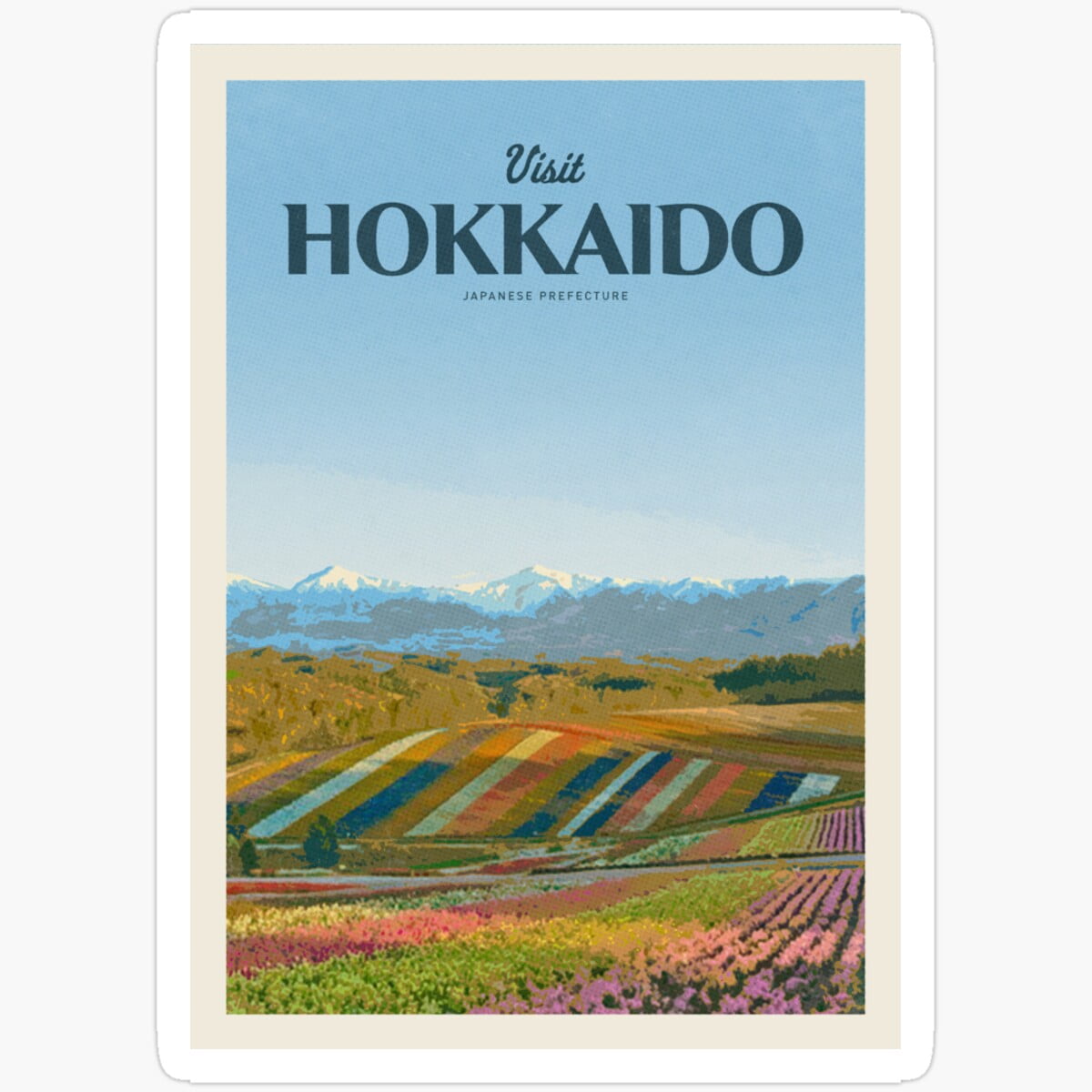 Kira Visit Hokkaido Sticker Waterproof Sticker for Water Bottles ...