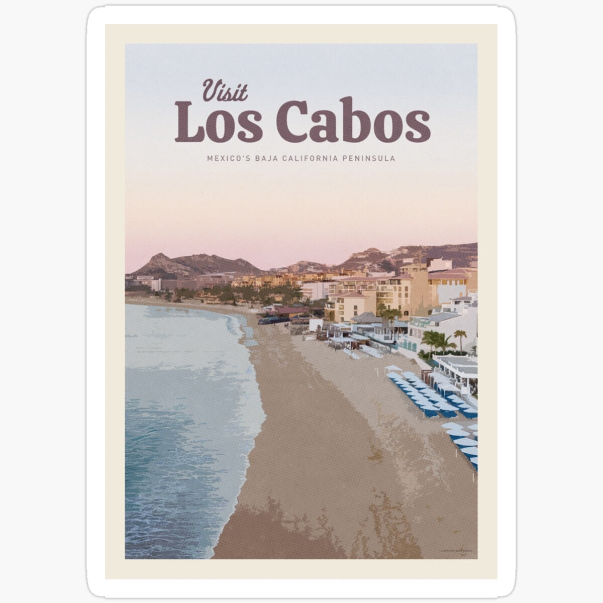 Kira Visit Los Cabos Glossy Sticker Waterproof Sticker for Water ...