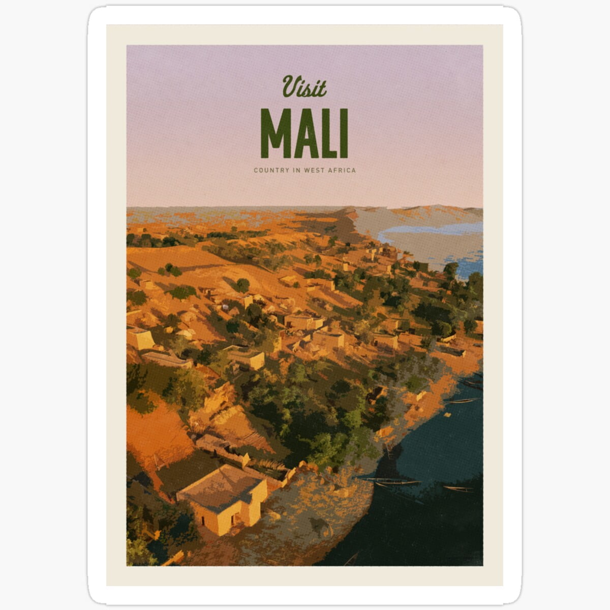 Kira Visit Mali Sticker Waterproof Sticker for Water Bottles, Laptops ...