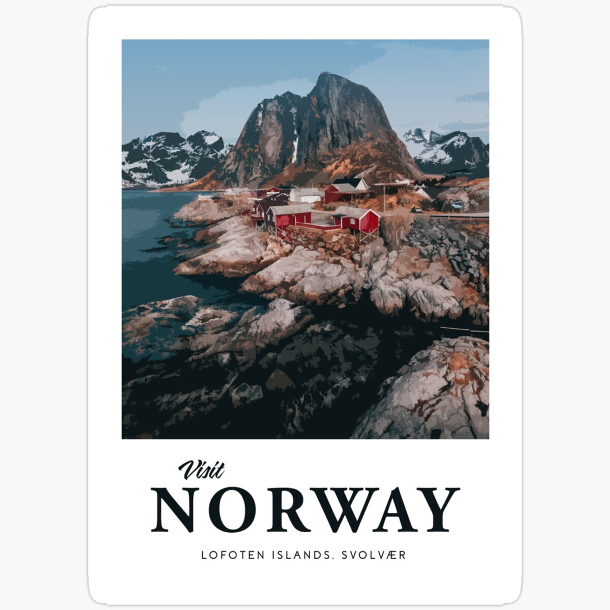 Kira Visit Norway Sticker Waterproof Sticker for Water Bottles, Laptops ...