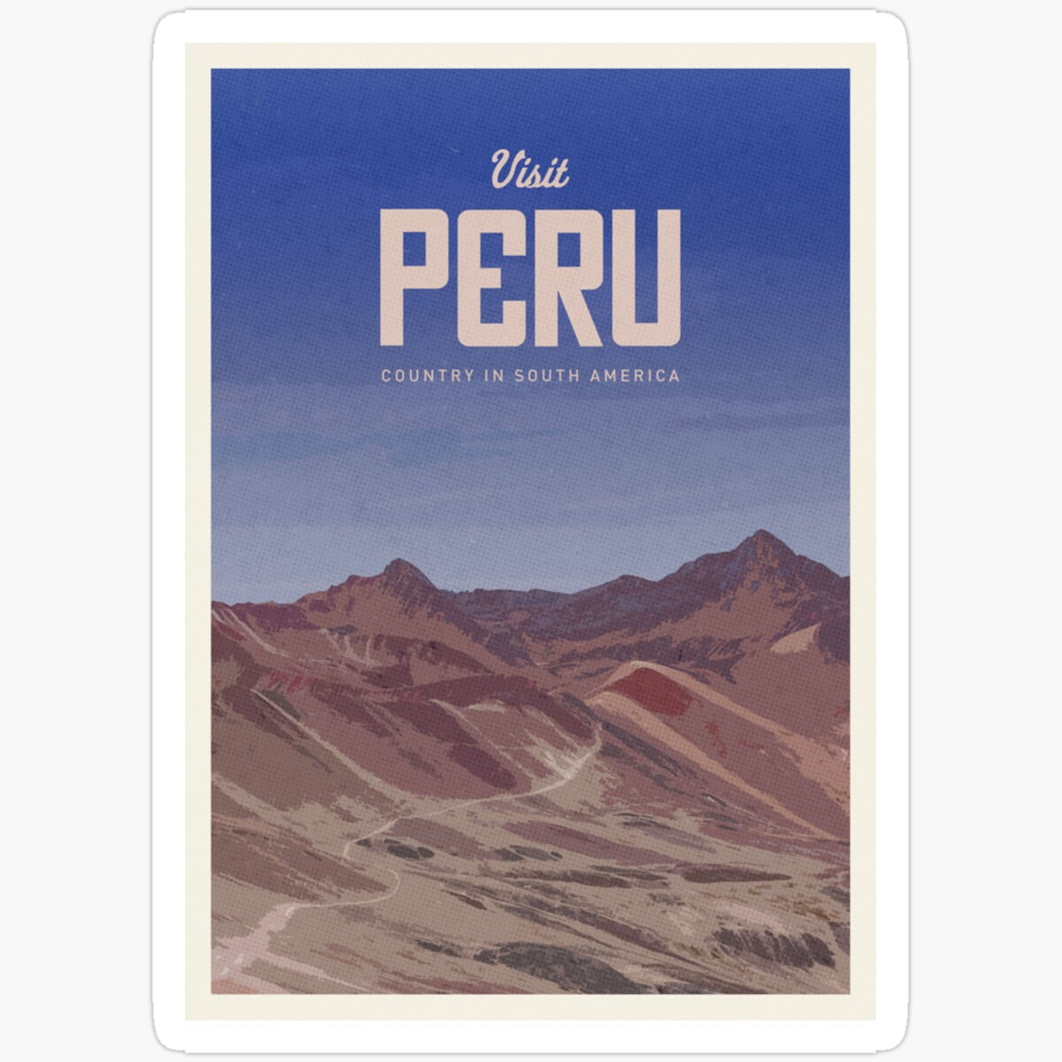 Kira Visit Peru Sticker Waterproof Sticker for Water Bottles, Laptops ...