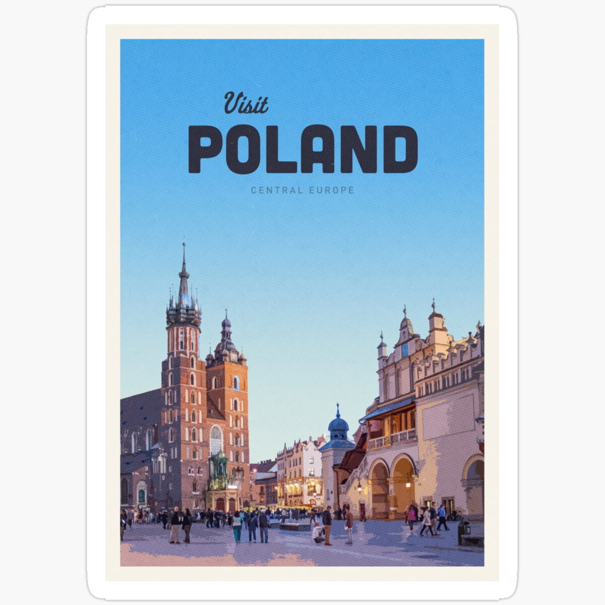 Kira Visit Poland Sticker Waterproof Sticker for Water Bottles, Laptops ...