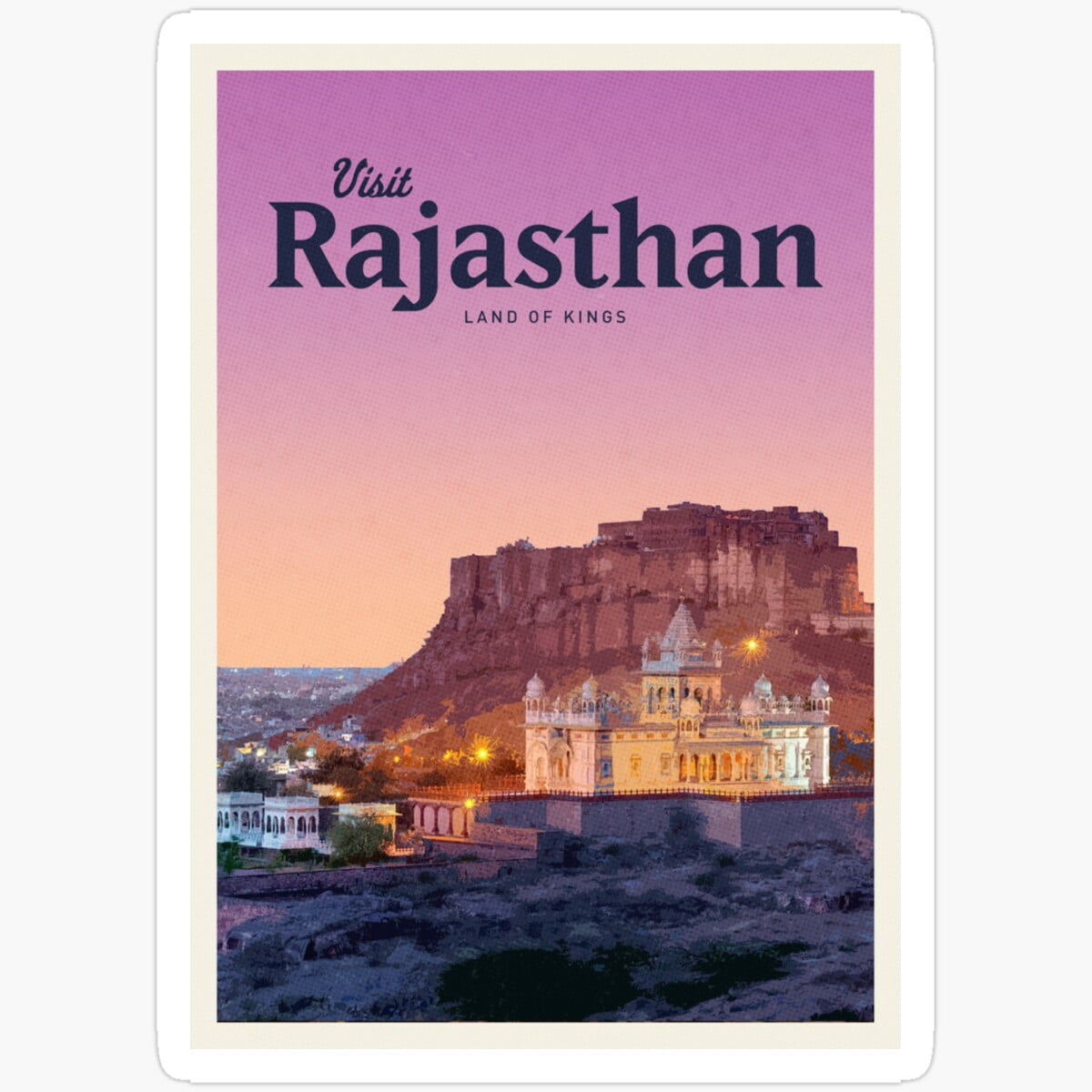 Kira Visit Rajasthan Glossy Sticker Waterproof Sticker for Water ...