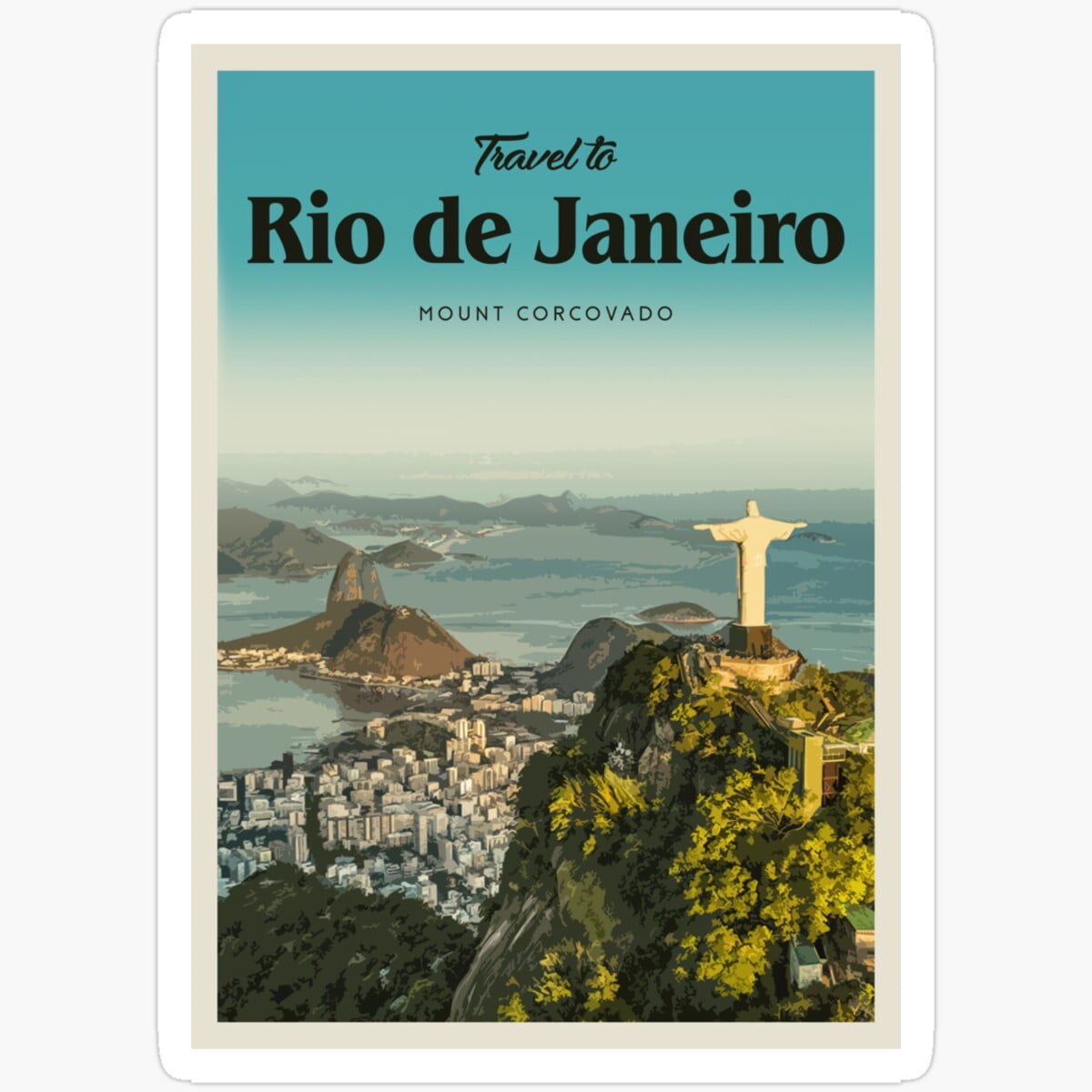 Kira Visit Rio Sticker Waterproof Sticker for Water Bottles, Laptops ...