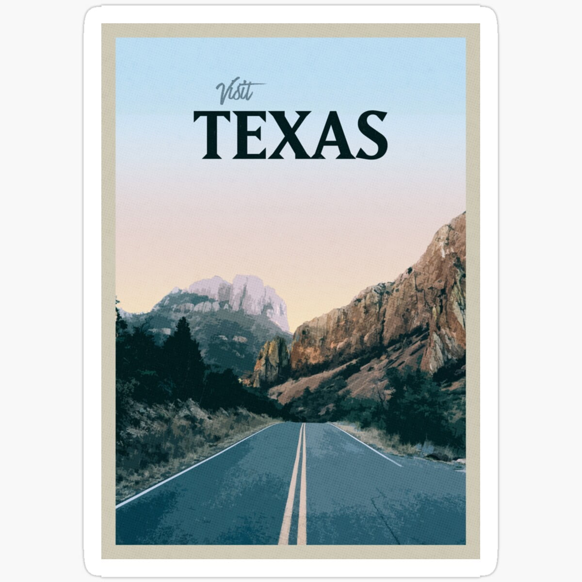 Kira Visit Texas Sticker Waterproof Sticker for Water Bottles, Laptops ...