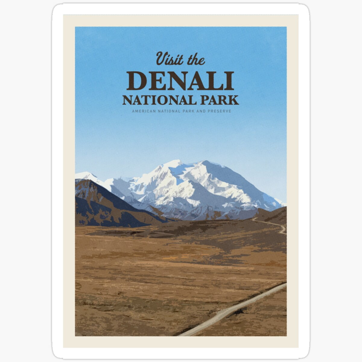 Kira Visit the Denali National Park Glossy Sticker Waterproof Sticker ...