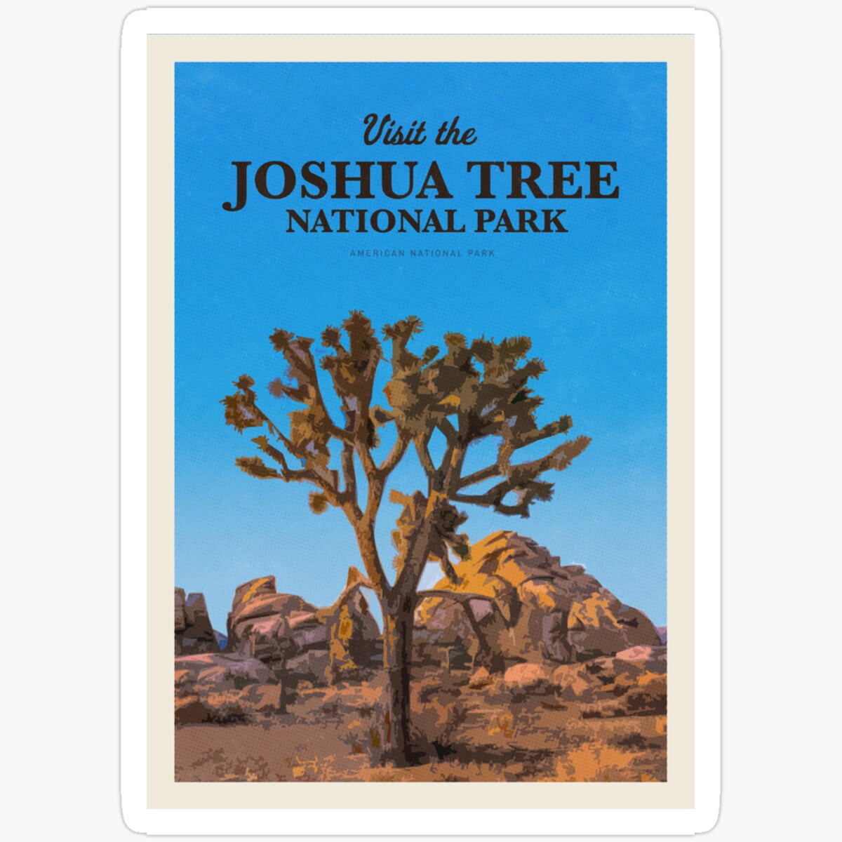 Kira Visit the Joshua Tree National Park Sticker Waterproof Sticker for ...