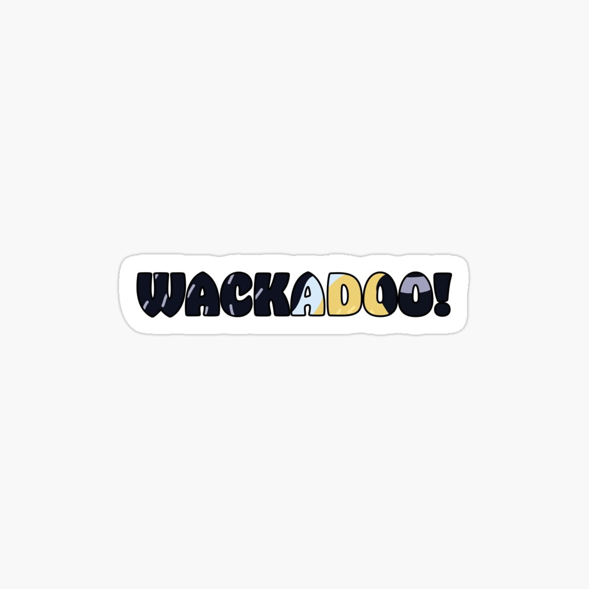 Kira Wackadoo Sticker Waterproof Sticker for Water Bottles, Laptops ...
