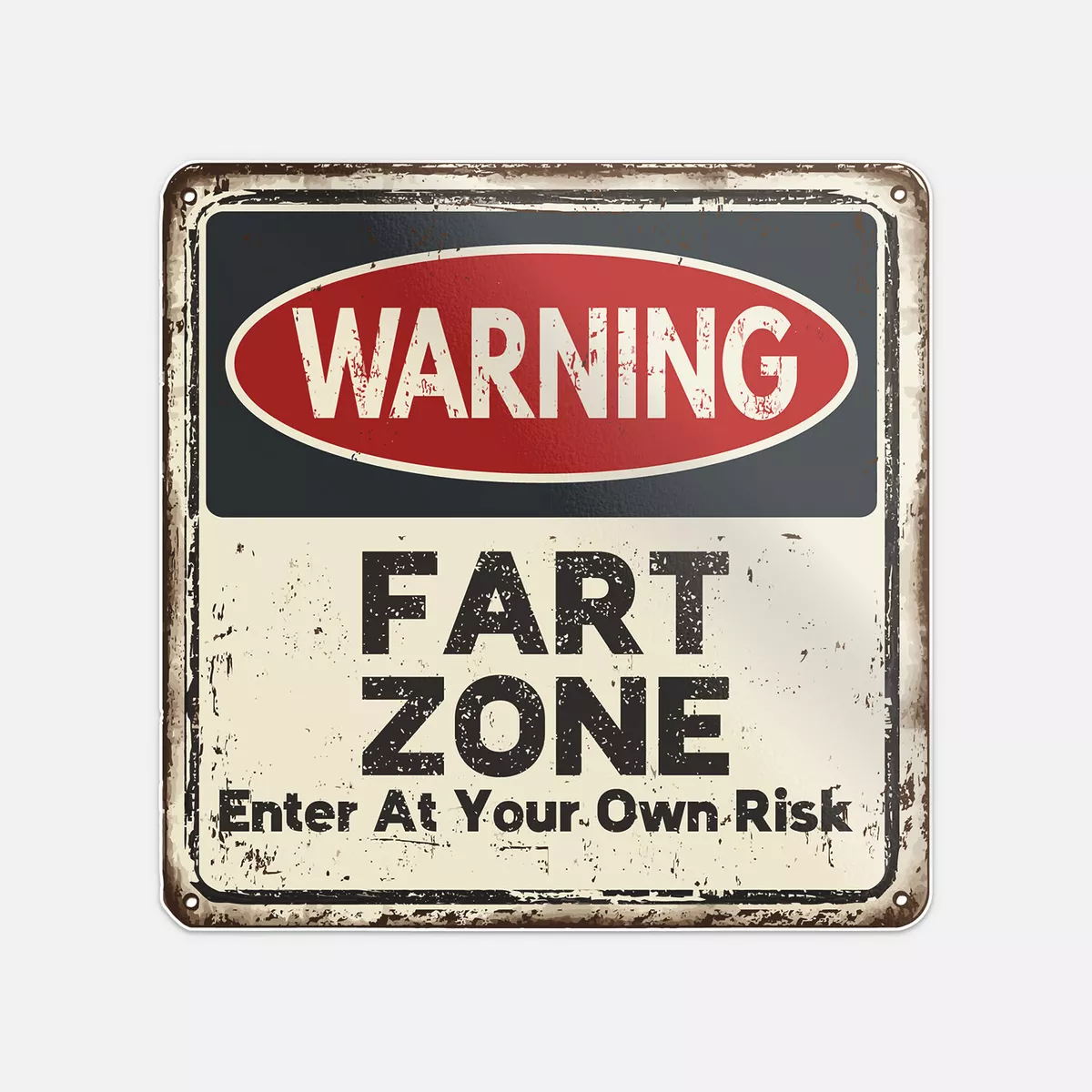 Kira Warning Fart Zone Enter At Your Risk Car Bumper Vinyl Sticker ...