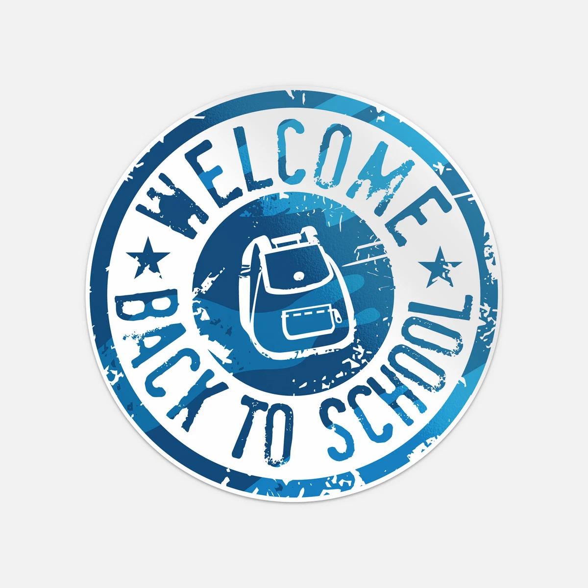Kira Welcome Back To School Education Grunge Stamp Vinyl Sticker Decal ...